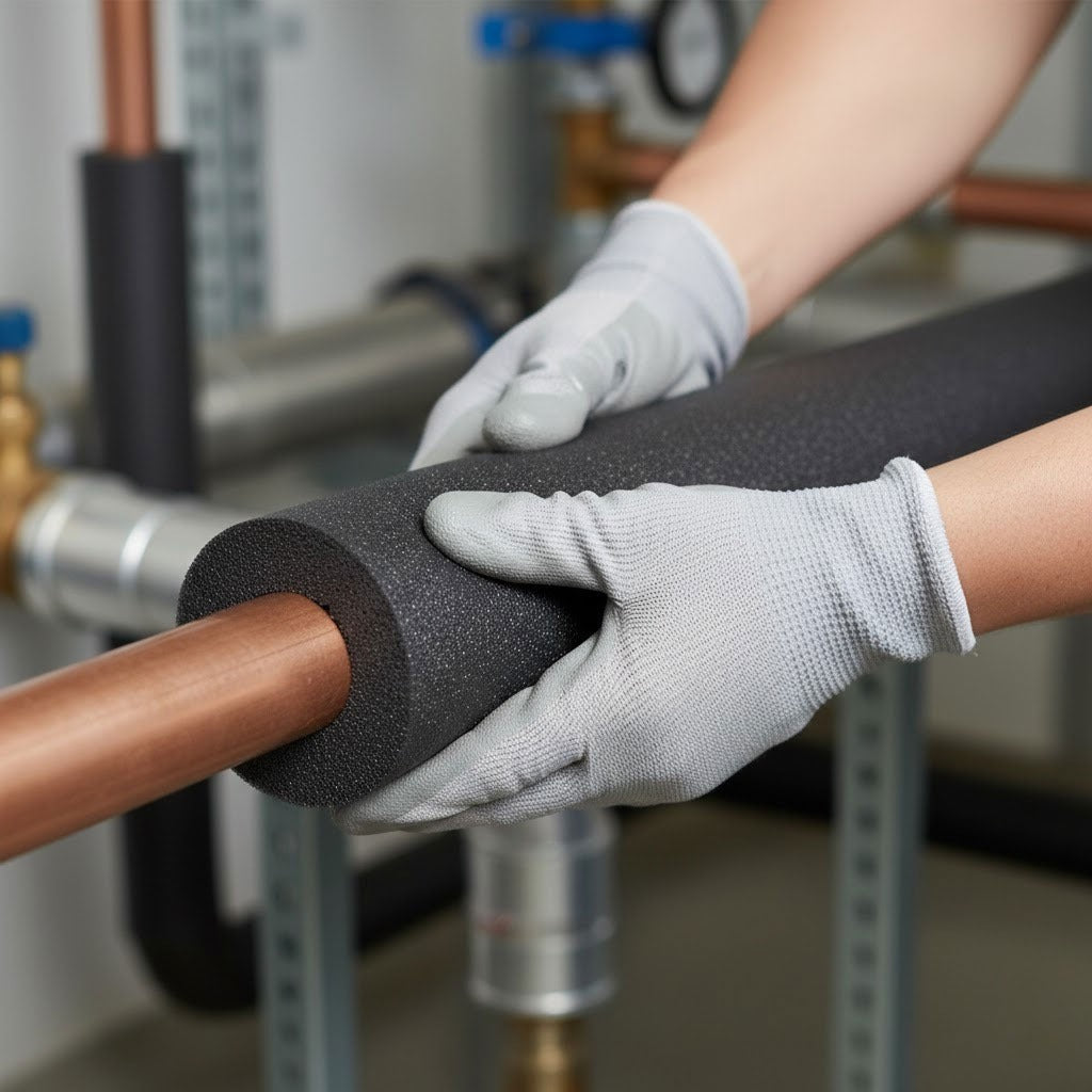 Pipe Insulation Foam Class O Black 54mm x 32mm Wall 2m | Energy ...