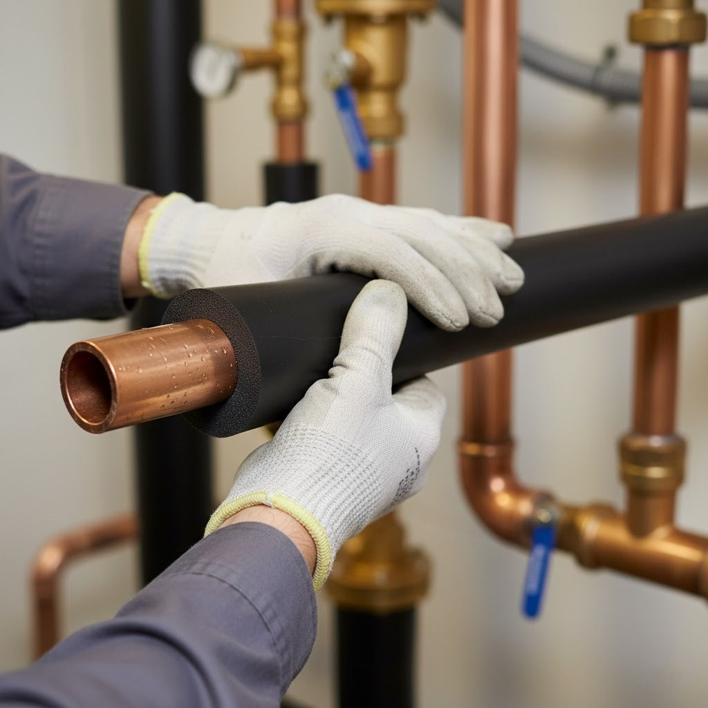 Pipe Insulation Foam Tube 48mm x 19mm x 2m – Black Nitrile Rubber ...