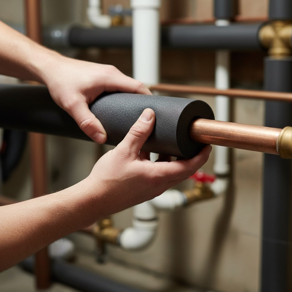 Pipe Insulation Foam Class O 48mm x 25mm x 2m – Energy Saving Closed ...