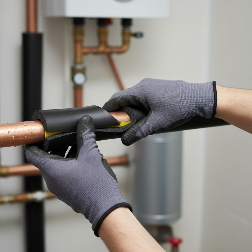 Self-Seal Pipe Insulation Foam 42mm x 25mm | Energy-Saving Nitrile Pipe ...