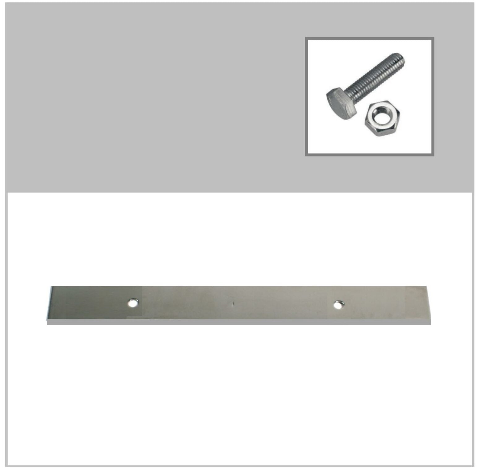 Aluminium Twin Track Fixing Plates, 200mm/300mm/400mm, for PVC Strip C ...
